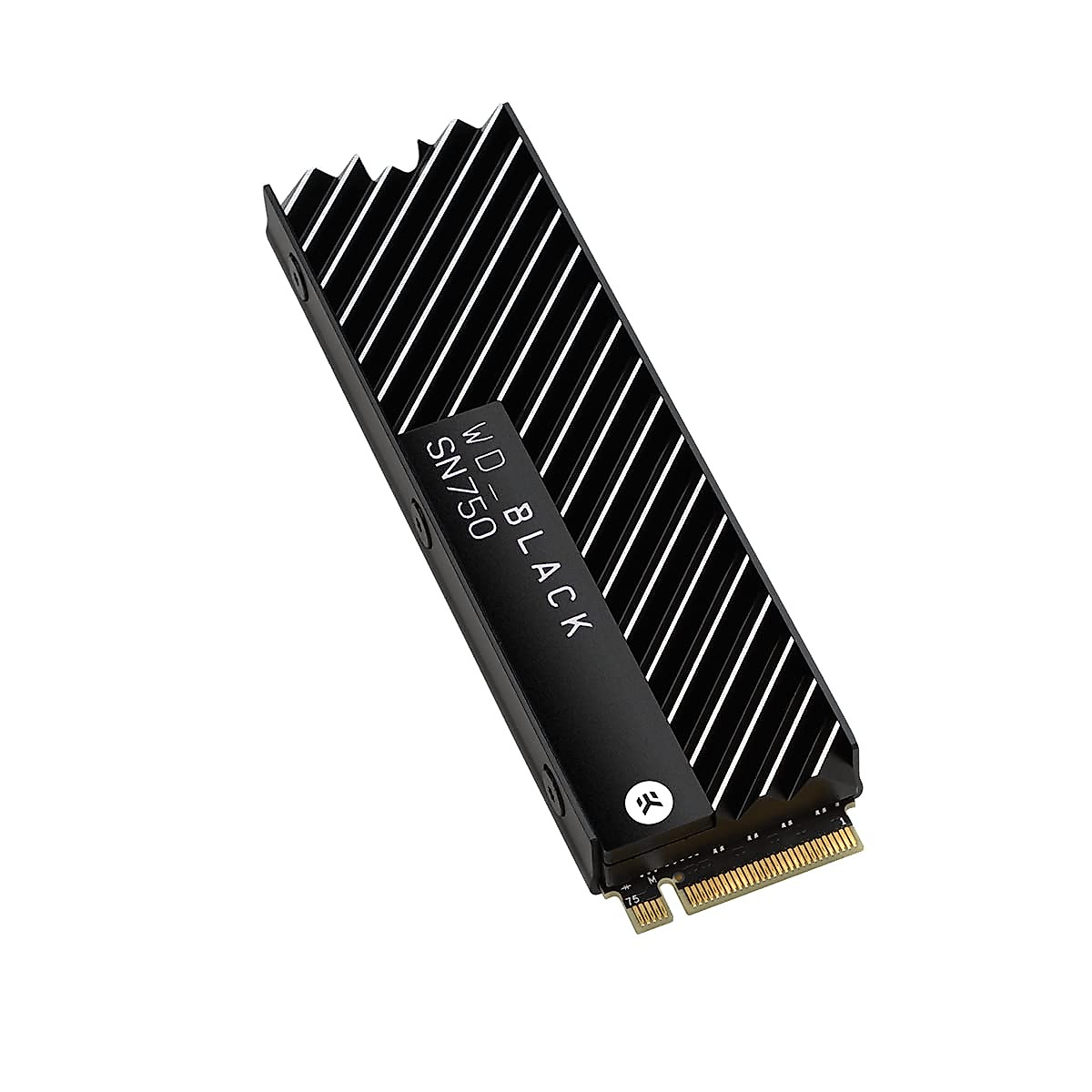 Western Digital WD Black SN750 NVMe PCIE M.2 2280 GEN3 4TB (2TB x 2) PCI-Express Internal Gaming SSD with Heatsink 3D NAND, 3,400 MB/s - WDS200T3XHC