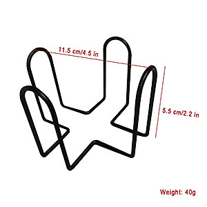 Coaster Holder, 4 PCS Metal Holder for Square or Round Coaster Sets Home Wrought Iron Shelf Decoration (Style 1)