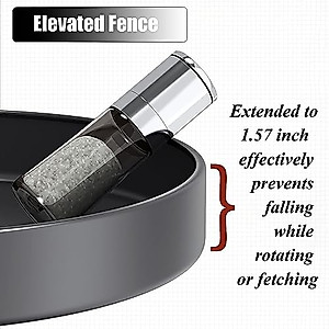 YTCYKJ Lazy Susan Turntable for Cabinet, 360° Rotating Lazy Susan Spice Rack, Counter Storage Carbon Steel Rack Turntable with Non-Slip Base for Kitchen, Cupboard, Cosmetics