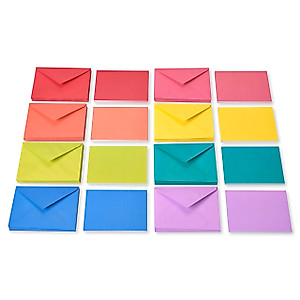 American Greetings Single Panel Blank Cards with Envelopes, Rainbow Colors (200-Count)