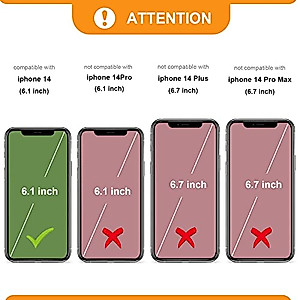 Bocasal Crossbody Wallet Case for iPhone 14, RFID Blocking PU Leather Zipper Handbag Purse Flip Cover, Kickstand Folio Case with Card Slots Holder Wrist Strap Lanyard 5G 6.1 Inch (Black)