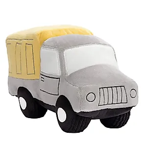 Bedtime Originals Construction Zone Plush Dump Truck Stuffed Toy - Gray/Yellow