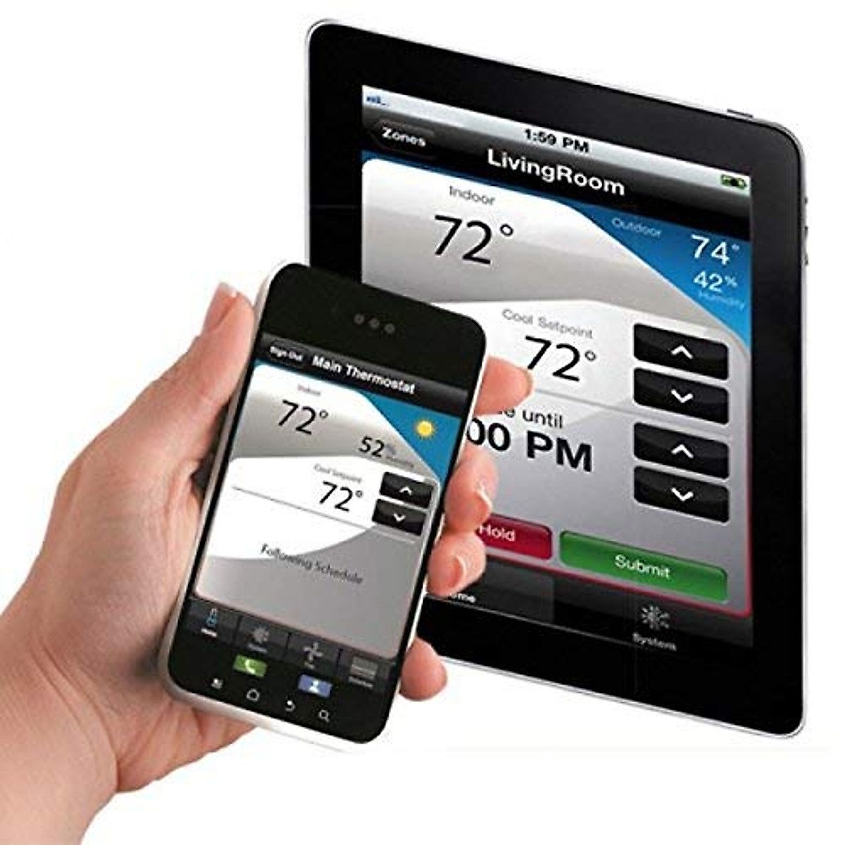 Honeywell TH9320WF5003 WiFi 9000 Color Touchscreen Thermostat, Works with Alexa, Needs 'C' Wire (Renewed)