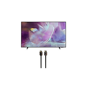 SAMSUNG QN32Q60AA 32" QLED Quantum HDR 4K Smart TV with an Austere 3S-4KHD2-2.5M III Series 4K HDMI Cable 2.5m (2021)