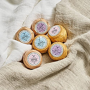 ComfyCozy Crystal Bath Bombs Luxury Gift Set | Relaxation Beauty Self Care Gifts for Her Women Mom Birthday Best Friend Men | 6*50g Organic Bathbombs | Relaxing Aromatherapy Essential Oils Spa Bubble