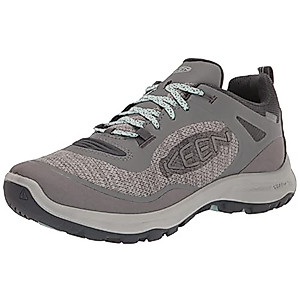KEEN Women's Terradora Flex Low Height Waterproof Hiking Shoes, Steel Grey/Cloud Blue, 7