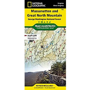 Massanutten and Great North Mountains Map [George Washington National Forest] (National Geographic Trails Illustrated Map, 792)