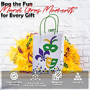 MARDI GRAS CRAFT BAG - Party Supplies - 12 Pieces