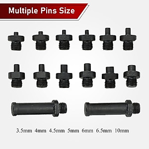 ATPEAM Spanner Wrench Spanner Wrench Set with Variable Spanner Wrench Pins 15Pc Adjustable Spanner Wrench fits Camshaft pulleys, Crankshaft pulleys