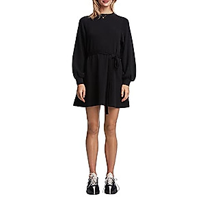 Bandier SJ-SJB10004-Sincerely Jules x The Dahlia Sweatshirt Dress-Black-S