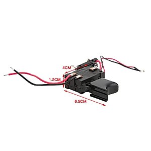 Electric Drill Switch, Upgrade Switch Replacement with 7.2 V to 24 V Lithium Battery Cordless Drill Speed Control Switch with Small Light