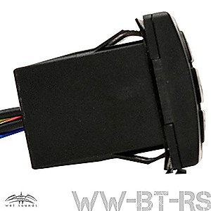 Wet Sounds Stealth-6-Core Soundbar, MB Quart NA2-320.4 Micro Amplifier & WW-BTRS Bluetooth Rocker Switch Controller