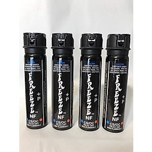 Sumabitar(4 ea) Freeze +P Pepper Spray (NF) - 4 oz Stream (Flip Top)