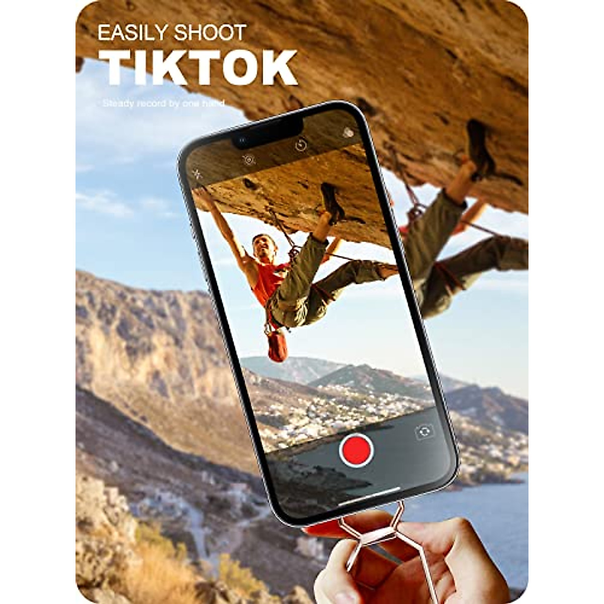 A-LuGei【Foldable & Adjustable】 Cell Phone Ring Holder Finger Kickstand, Magnetic Phone Grip, Phone Stand for Back of Phone Case, Cell Phone Holder for Hand, iPhone Ring Holder Grip Phone Kickstand