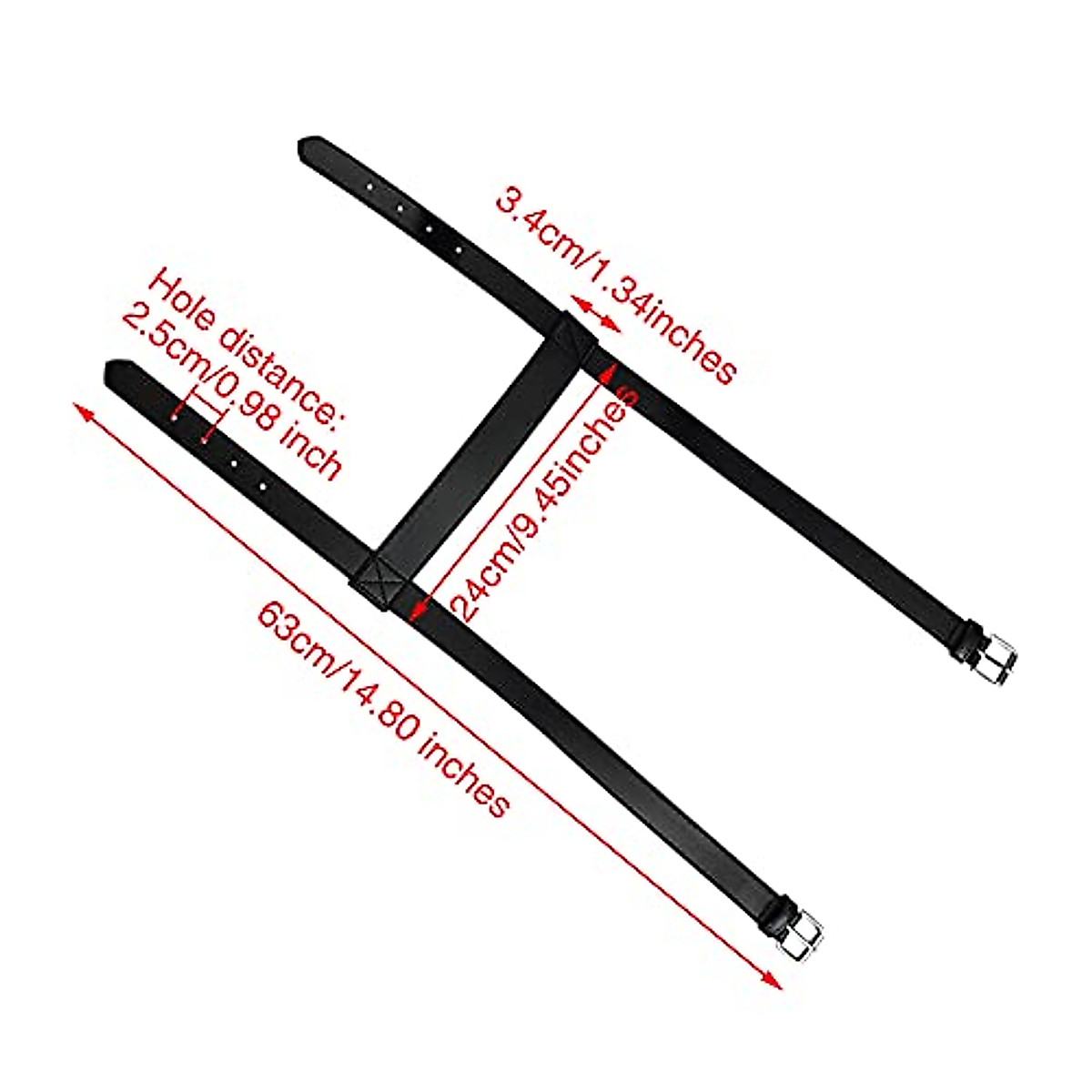 EKDJKK Portable PU Leather Outdoor Picnic Blanket Carry Strap for Camping, Festivals, Picnics, Motorcycle Bedroll Straps(Black)