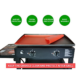 Favfully Silicone Griddle Protective Cover, 28" Grill Cover for Blackstone 28 Inch Griddle - Heavy Duty Food Grade Silicone Mat (Does not fit 28XL)