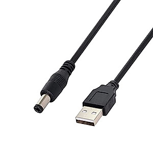 cablecc USB 2.0 Male A Type to 5.5 x 2.5mm DC 5V Power Plug Barrel Connector Charge Cable 80cm