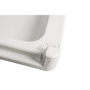 Foundations 100-EH-BP Classic Horizontal Baby Changing Station with Wall-Mounted Backer Plate, Surface-Mount, Safety Straps and Liner Dispenser, ADA and ANSI Compliant (Light Gray)