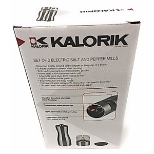 Kalorik Electric Salt and Pepper Mills (2 Piece Set)