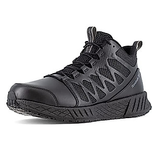 Reebok Work Floatride Energy Tactical, Men's, Black, Mid-High Athletic Style, Composite Toe, EH, Slip-Resistant Work Shoe (8.0 M)