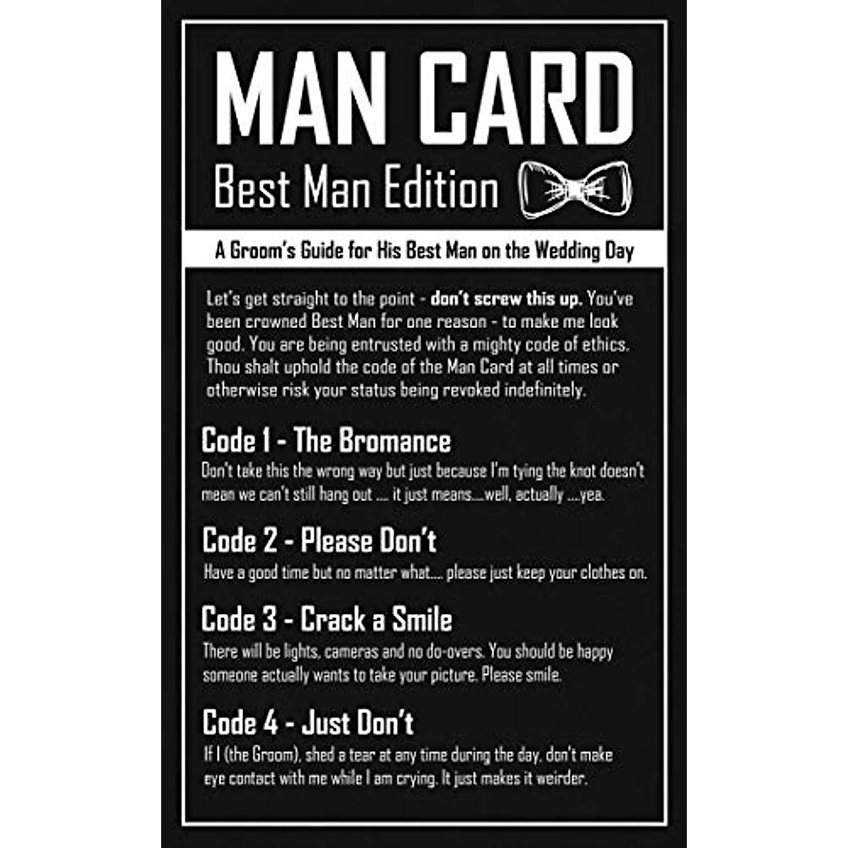 Wannabe Genius Groomsmen Gifts - The Man Card - Groomsmen Proposal or Groomsman Gifts for Wedding Day (6-Pack)