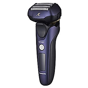 Panasonic ES-LV67-A803 Wet and Dry Shaver, 5 Shaving Heads with Linear Motor, Including Hair Trimmer, Navy Blue