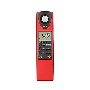 UNI-T UT382 Illuminometer Light Illumination Meter 20~20000 Lux 0~2000 Fc MAX/MIN Display Data Logging USB PC Software