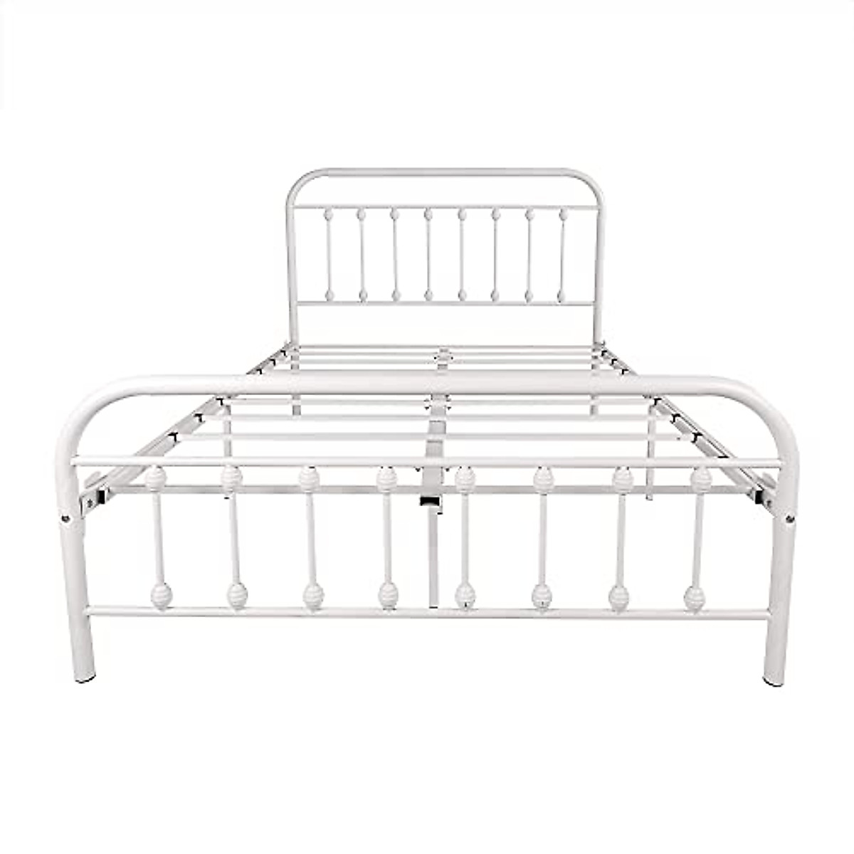 Kefair Full Size Bed Frame 12 Inch Mattress Foundation with Headboard and Footboard Platform Bed Frame，No Box Spring Needed, Easy Assembly(White)