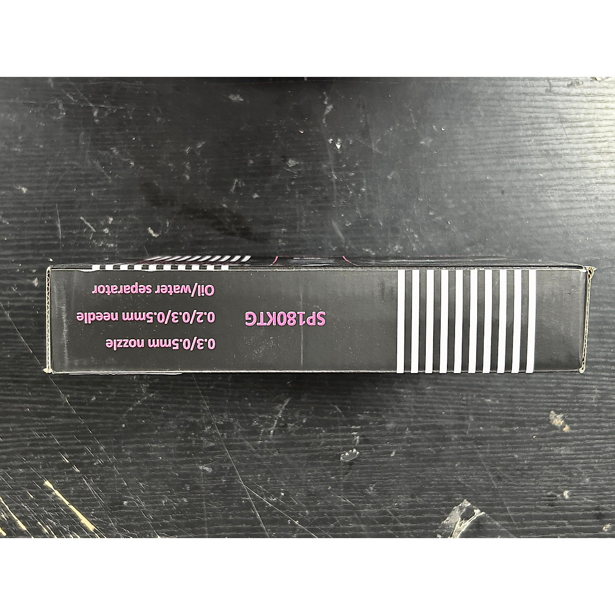 Pinkiou Double Action Airbrush Kit Air Brush Spray Gun with 0.3mm/0.2mm/0.5mm Needles and Air Hose for Temporary Tattoo Nail Art Car Hobby