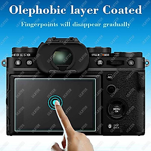 ULBTER X-T5 Screen Protector for Fujifilm X-T5 Fuji XT5 Camera & Hot Shoe Cover, 0.3mm 9H Hardness Tempered Glass Saver Anti-Scrach Anti-Fingerprint Anti-Bubble [3Pack]