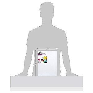 PHOENIX Stretched Canvas for Painting 11x14 Inch/7 Value Pack, 8 Oz Triple Primed 5/8 Inch Profile 100% Cotton White Blank Canvas, Artist Framed Canvas for Oil Acrylic & Pouring Art