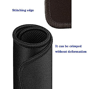 Pupbbi Mouse pad 3 PCS of Black Standard Mouse Pads, Mouse pad with Stitched Edges，Rubber Anti Slip Base Mousepad，Mouse Pads for Office and Games, Washable，Square,10.3inch x 8.3inch x 0.12inch
