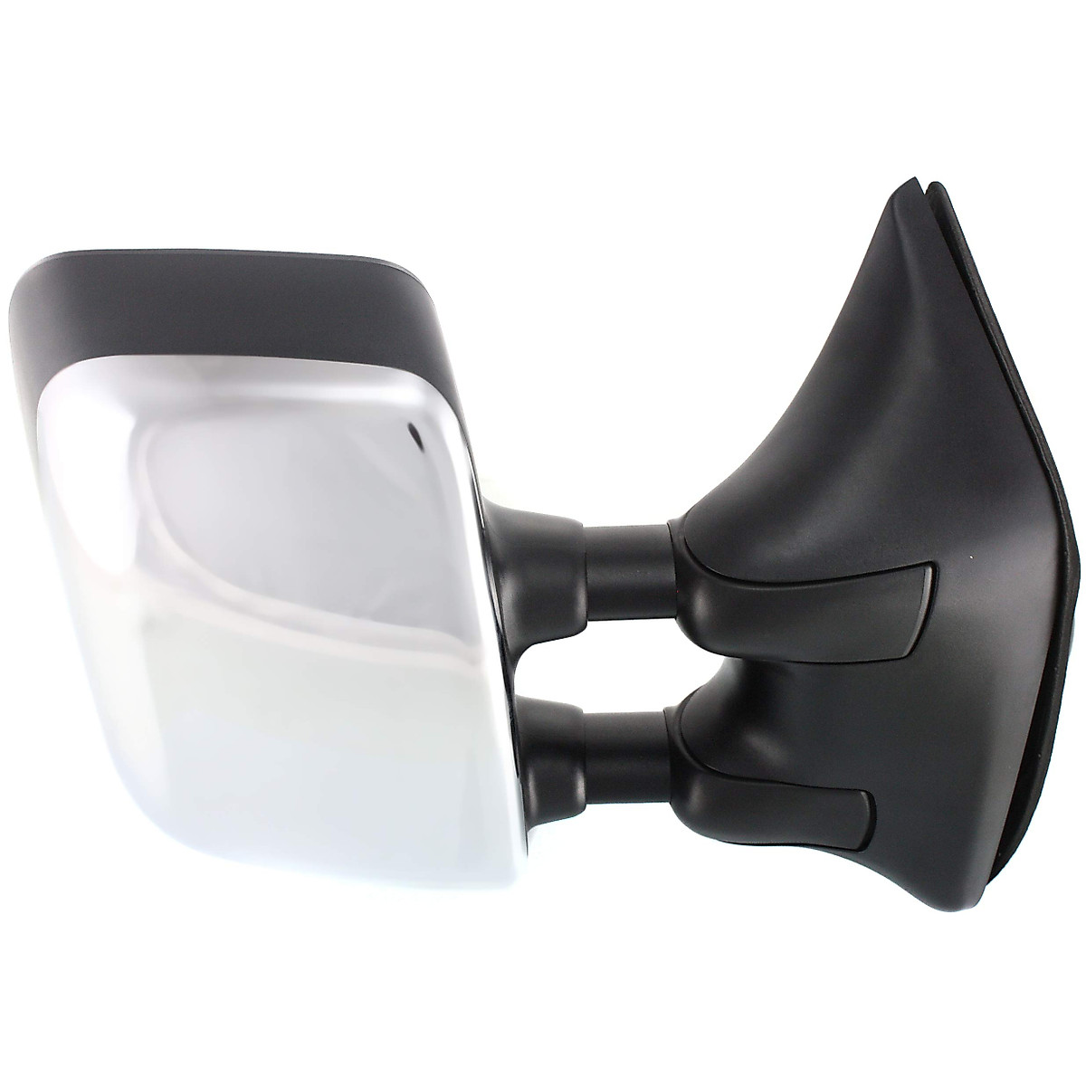 Kool Vue Passenger Side Power Heated Towing Mirror for Nissan Titan 2004-2015 With Memory Chrome With Towing Package