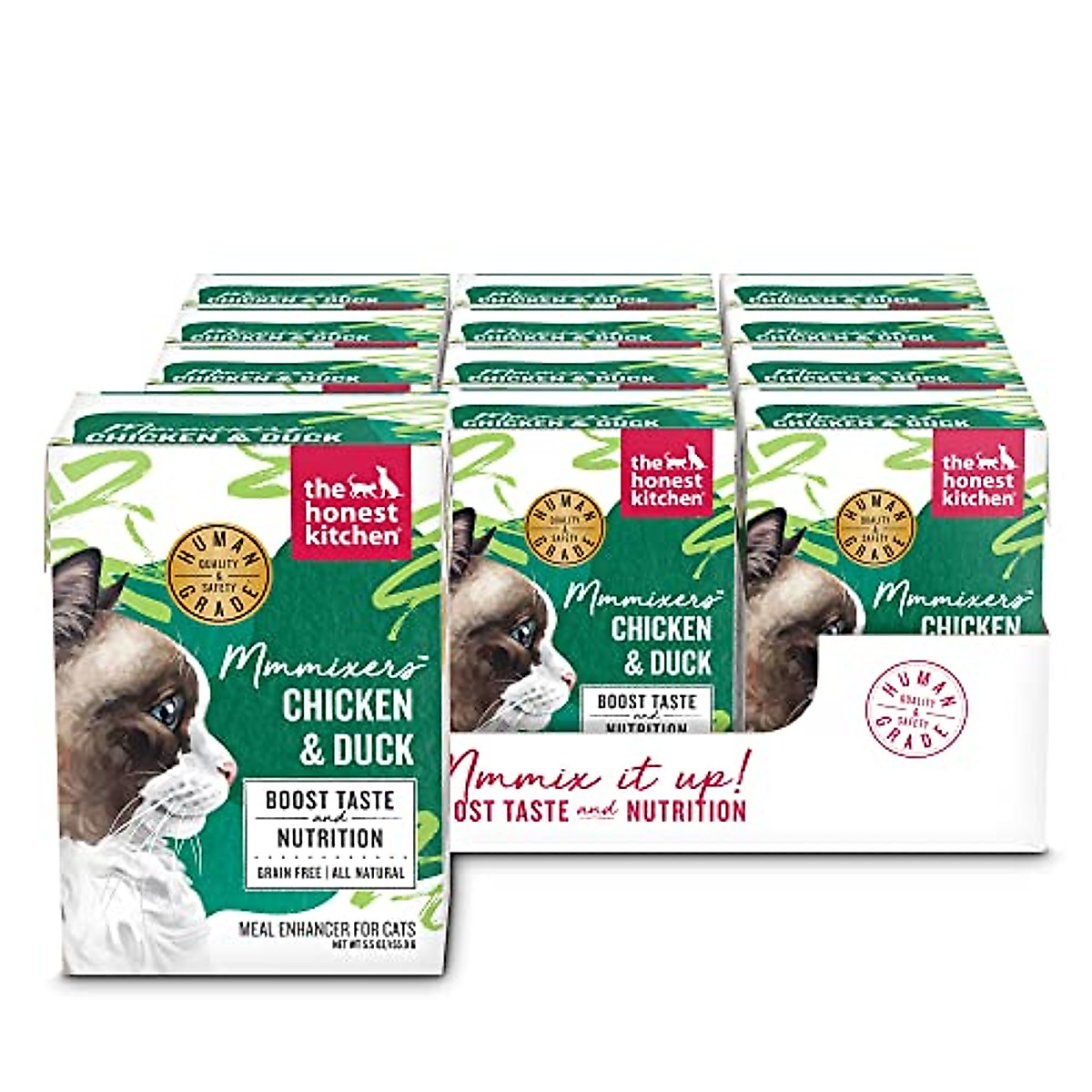 The Honest Kitchen Mmmixers - Chicken & Duck Cat Food Topper, 5.5 oz (Pack of 12)