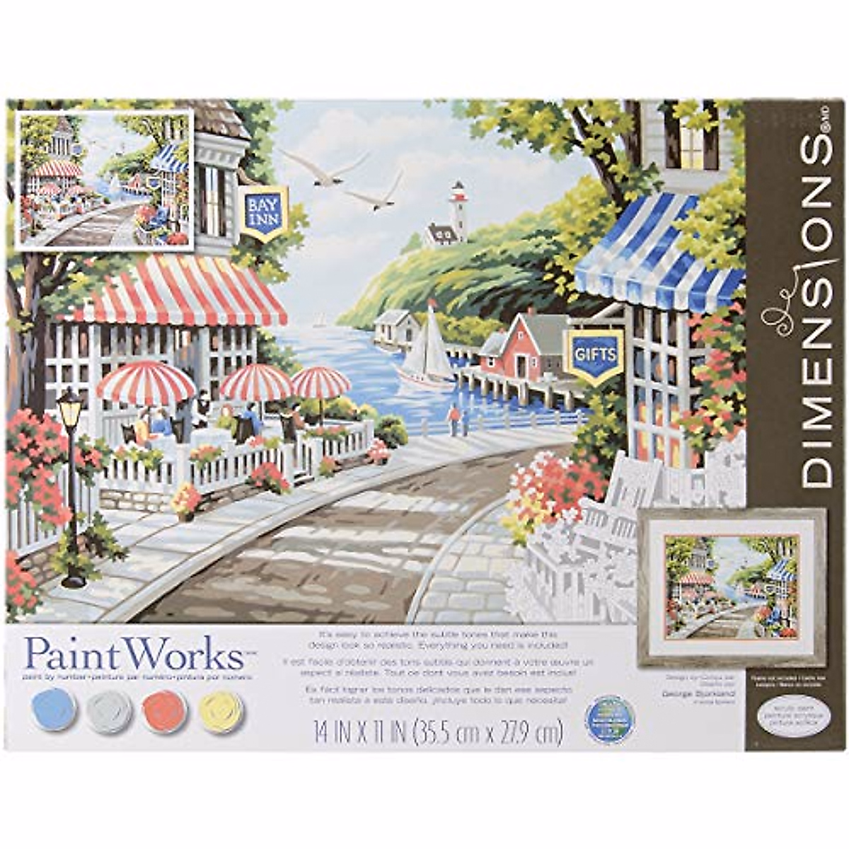 Dimensions Paint by Number 14x11 Cafe, None