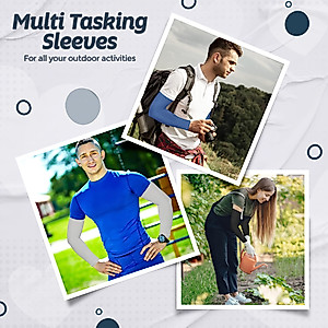 KUHNMARVIN 2 Pairs Arm Sleeves Compression UV Protection Cooling Sun Sleeves Tattoo Cover Up Basketball Arm Sleeves Football Volleyball Sleeve Softball Pickleball (Black)