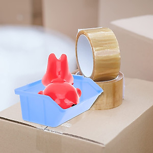 DOITOOL 12PCS Plastic Storage Bin Hanging Stacking Containers, Stackable Storage Bins Workshop Tool Organizer Bins for Parts Garage, 10X9X4. 5CM