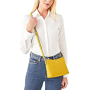 Kate Spade Bailey Textured Leather Crossbody Bag Purse Handbag (Sunflower Field)