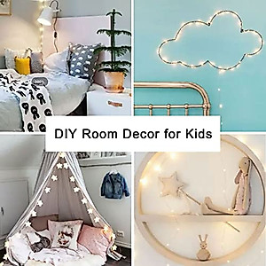2 Packs Fairy Lights Battery Operated, 16.5 FT 50 LEDs Christmas String Lights Remote Control Timer Twinkle String Lights 8 Modes Silver Wire Firefly Lights for Garden Party Indoor Decor-Warm White