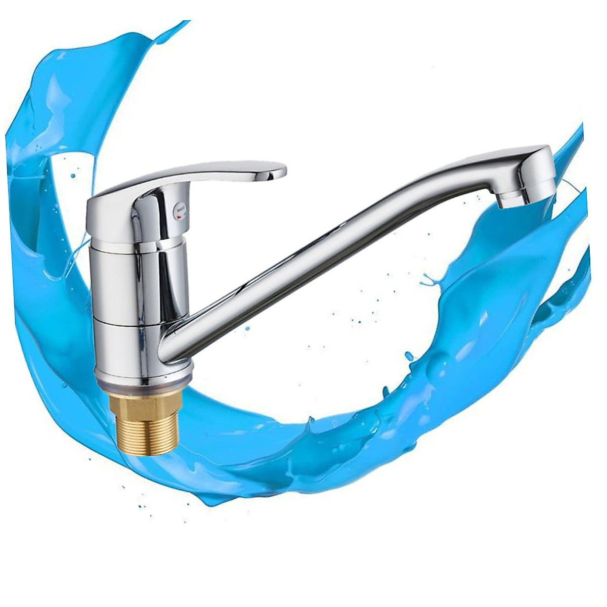 Veemoon Sink Faucet Kitchen Faucet Water Tap Bath Mixer Tap Washbasin Mixer Tap Hot and Cold