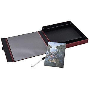 Arcane Tinmen Dragon Shield RPG – Player Companion: Blood Red - Durable and Sturdy – Dice Tray & Player Storage Box – Tabletop RPG TTRPG – Dungeons and Dragons DND D&D (AT-50014)