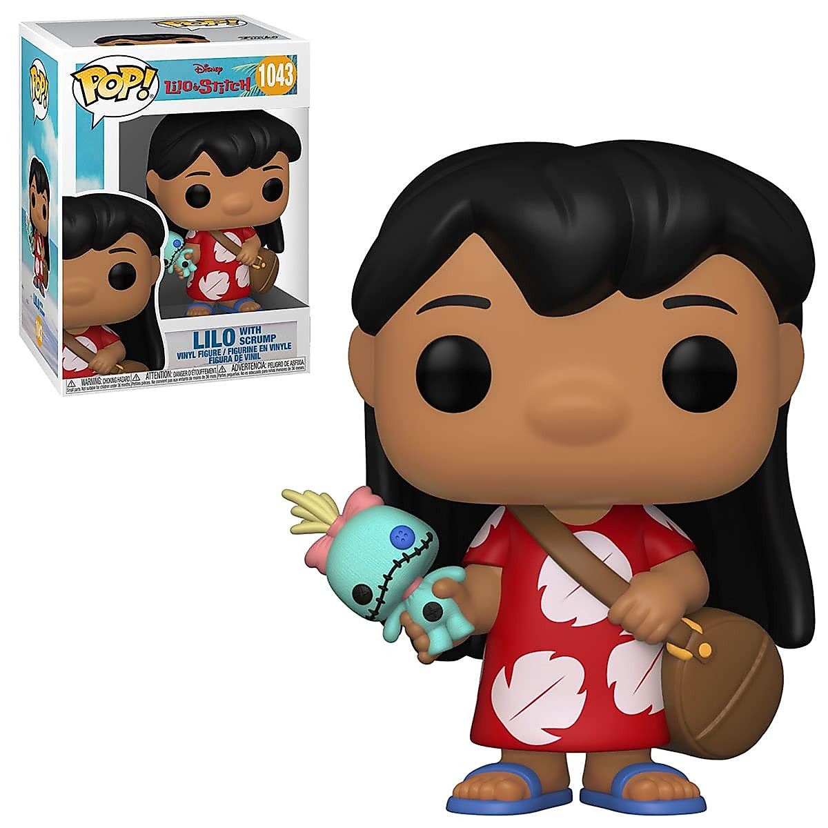 Funko Disney: Lilo & Stitch - Lilo with Scrump Pop! Vinyl Figure (Bundled with Compatible Pop Box Protector Case)