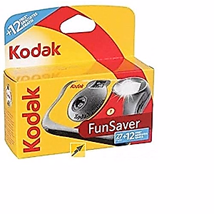 kodak 3920949 Fun Saver Single Use Camera with Flash (Yellow/Red)