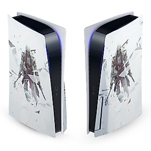 Head Case Designs Officially Licensed Assassin's Creed Connor III Graphics Matte Vinyl Faceplate Sticker Gaming Skin Decal Cover Compatible With Sony PlayStation 5 PS5 Disc Edition Console