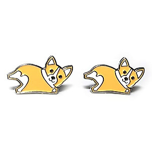 Corgi Stud Earrings for Women, Teens and Girls