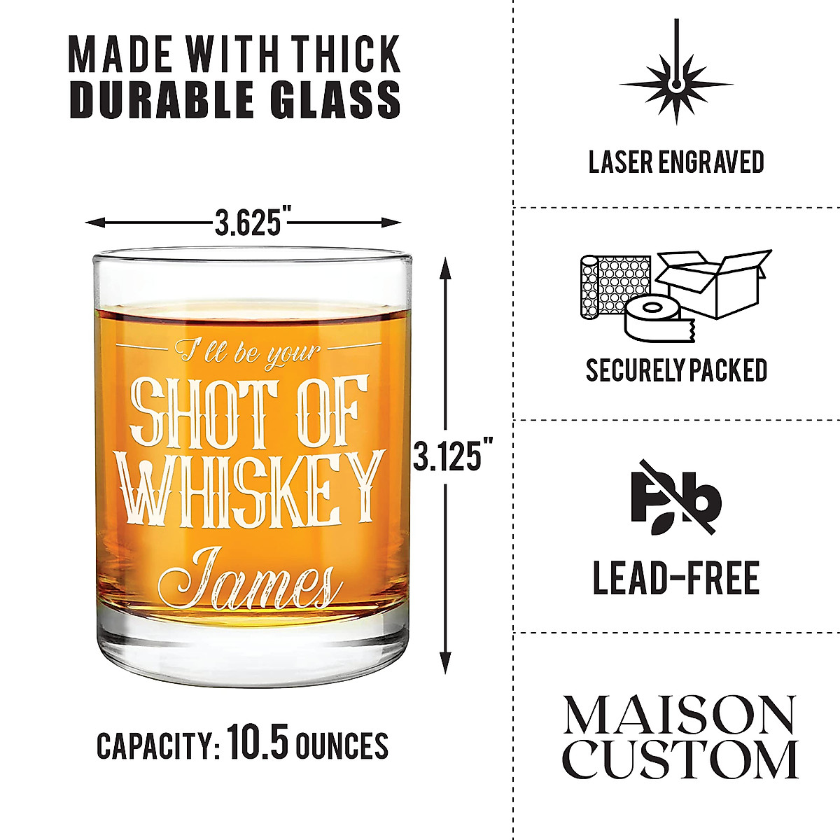 Couples Gifts - Personalized Wine & Whiskey Glasses - Mr & Mrs - His & Hers Anniversary Gift for Couple - Cool Couple Gifts for Boyfriend, Girlfriend, Husband, Wife or Fiancee - New Home Essentials