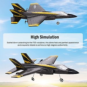 QT RC Airplane, 2 Channel RC Plane, 2.4Ghz Remote Control Airplane, Ready to Fly Foam Glider with 3 Axis Gyro, Fixed Wing Aircraft Toys for Beginners, Kids and Adults