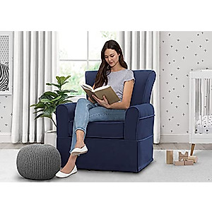 Delta Children Benbridge Glider Swivel Rocker Chair, Navy