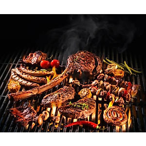 Othmro 2Pcs Stainless Steel Instant Read Oven/Grill/Smoker Monitoring Thermometer, 50 - 300±2 ℃ Grill Thermometer for Outside Grill Thermometer Gauge Oven Thermometers for Kitchen Use