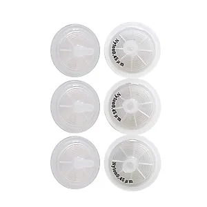Syringe Filters [Hydrophilic Nylon Membrane] Non-sterilized 25mm Diameter 0.45μm Pore Size for Laboratory Filtration by Allpure Biotechnology (Nylon, Pack of 100)